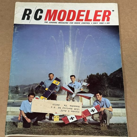 R/C Modeler Magazine | Other | Rc Modeler May 968 Lazy Alan Gee Bee Sporster Das Liddle Stik ...